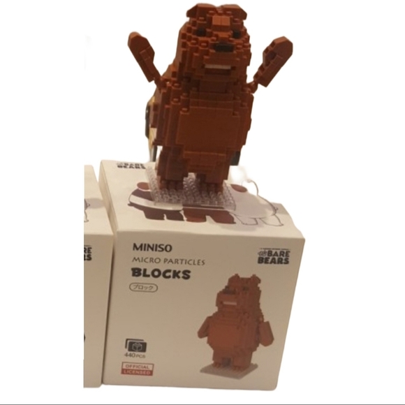 Miniso | Toys | Miniso We Bare Bears Building Blocks Micro Particles ...